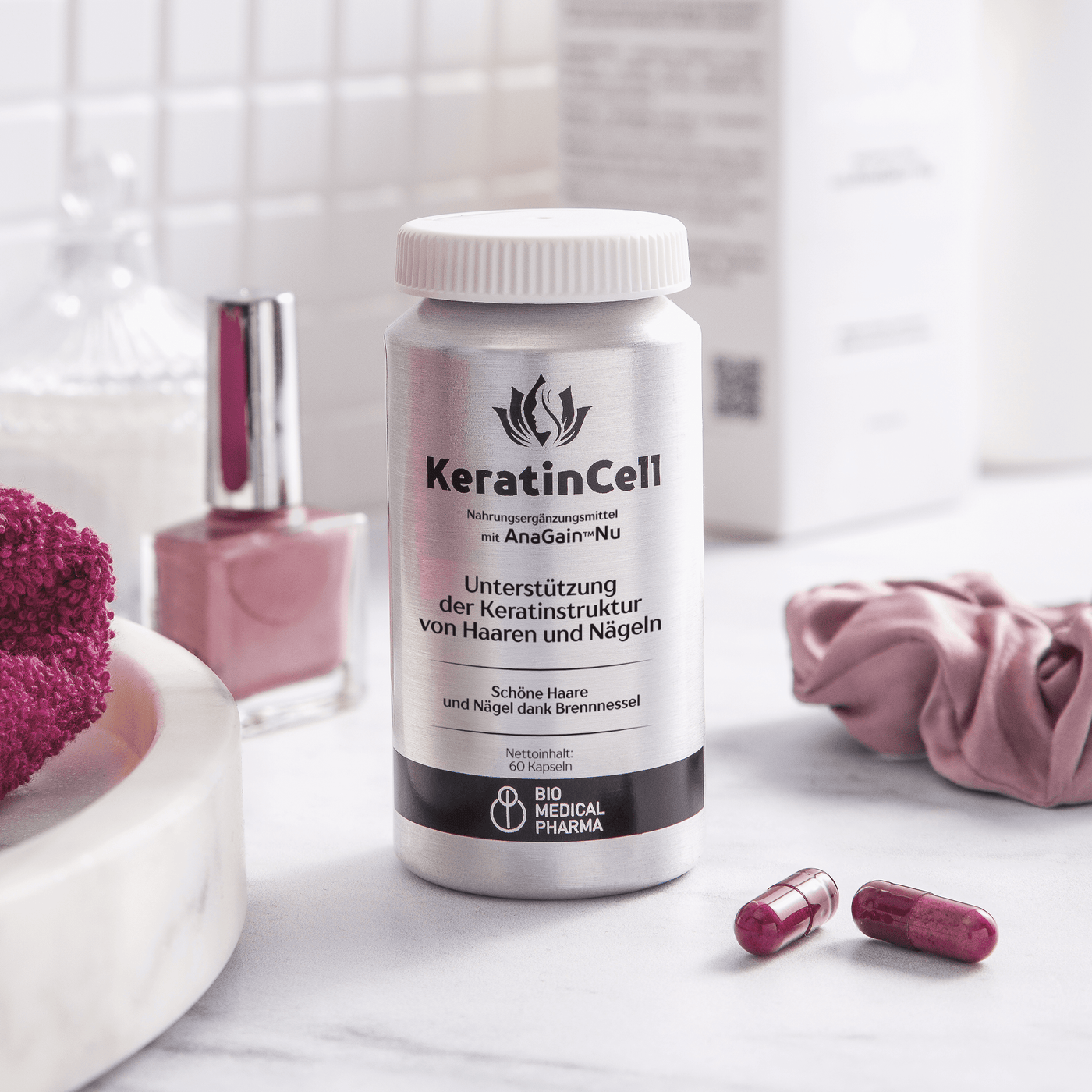 Hair Vitamins with Biotin, MSM & AnaGain – KeratinCell